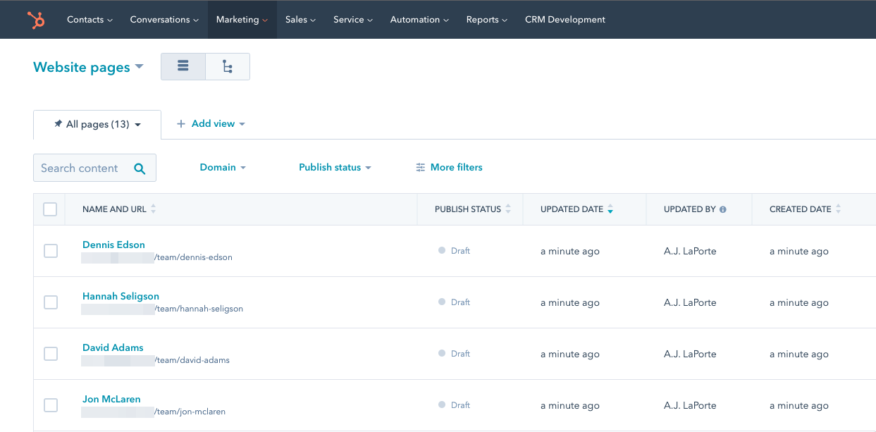 Using Postman with HubSpot’s Batch CMS Pages API to Quickly Create a ...