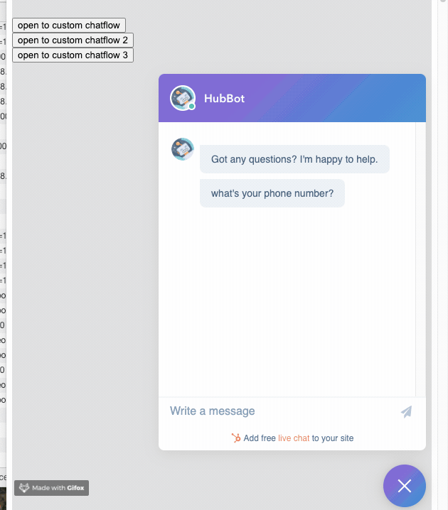 Conversations | Chat Widget | Opening to a specific chatflow