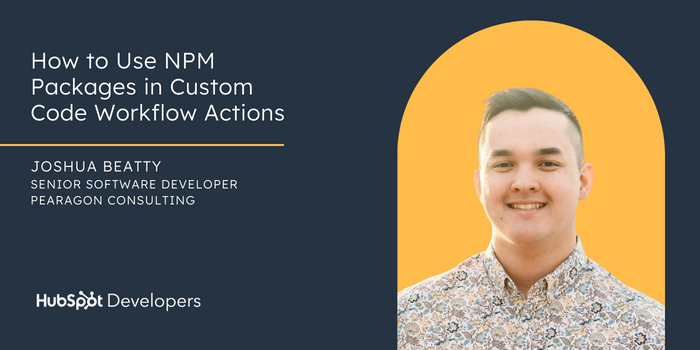 How to Use NPM Packages in Custom Code Workflow Actions