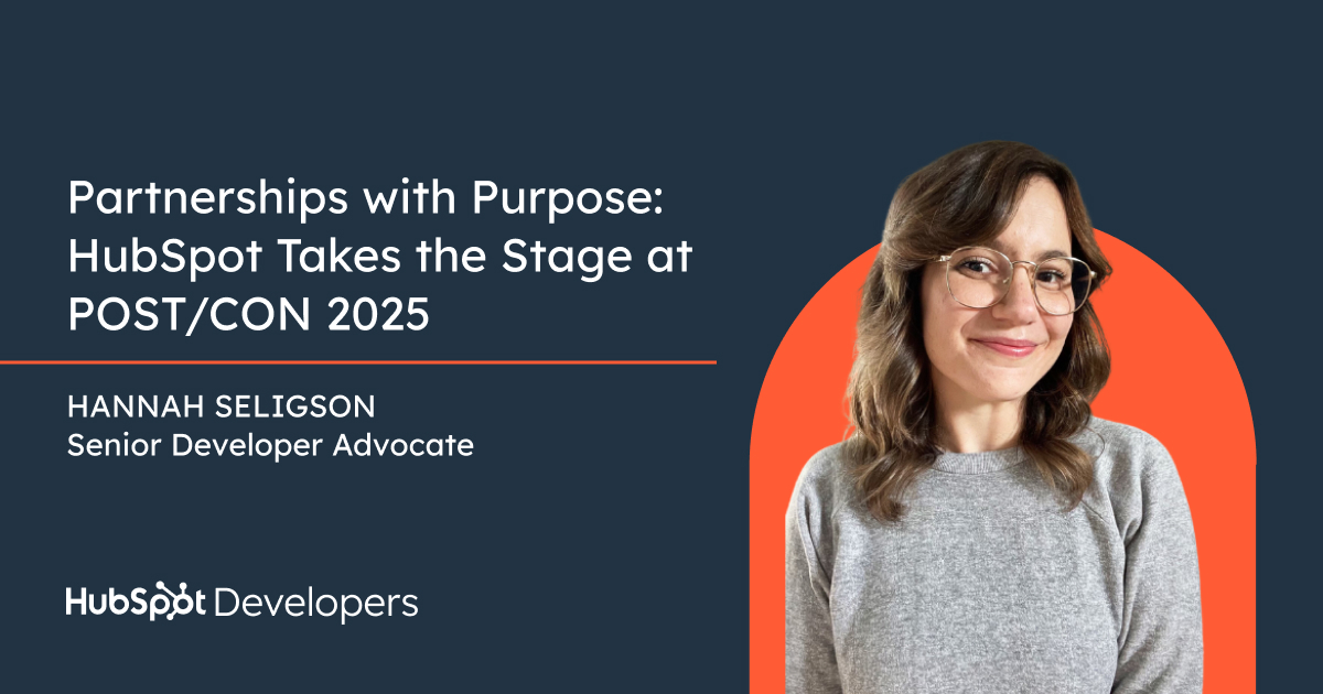 Partnerships with Purpose: HubSpot Takes the Stage at POST/CON 2025